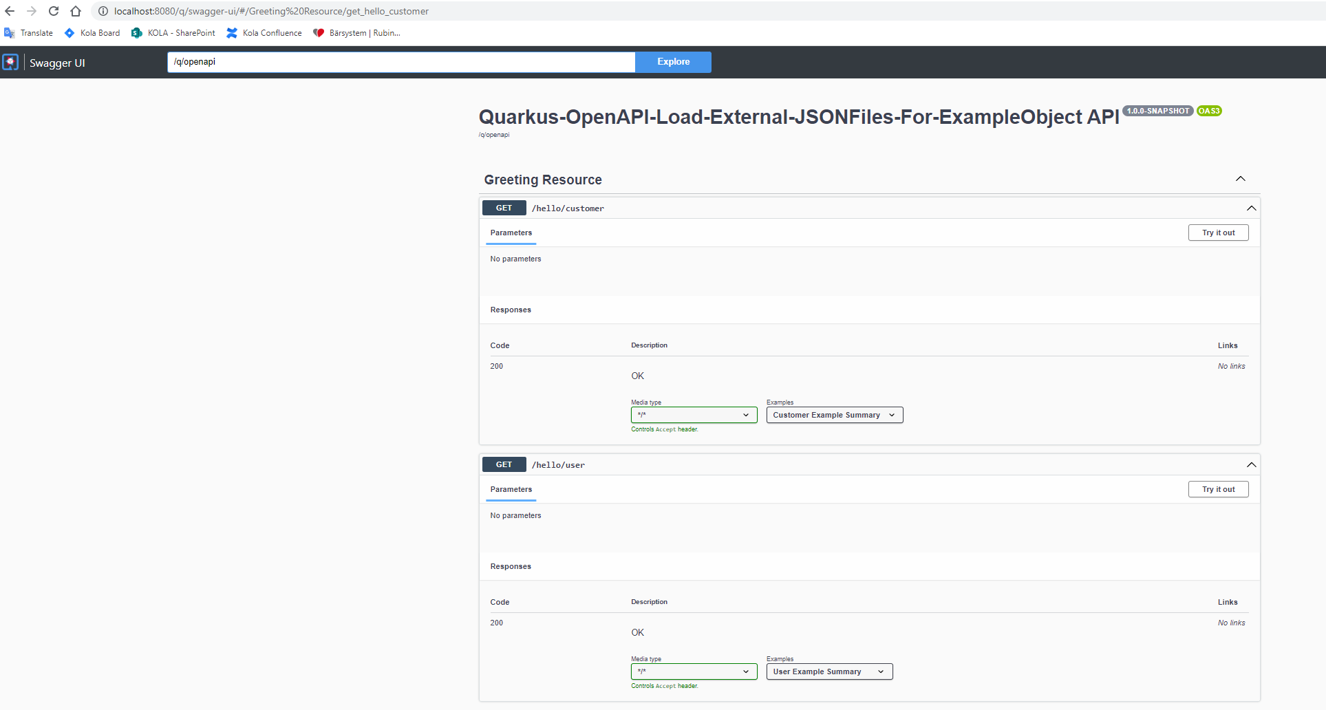 Microprofile ExampleObject externalvalue – Quarkus – JCompetence AB